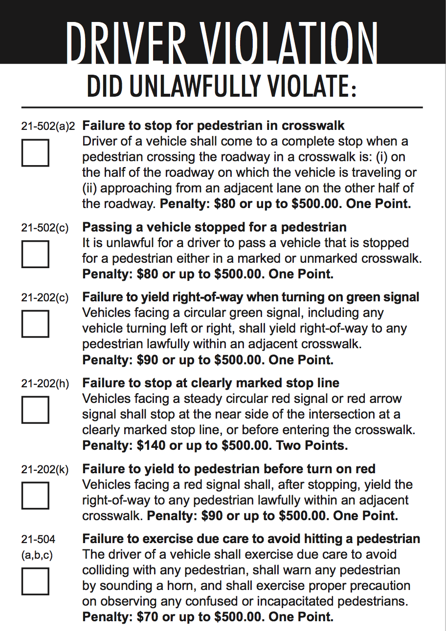 Pedestrian Safety - Look Up, Look Out - Toward Zero Deaths Maryland