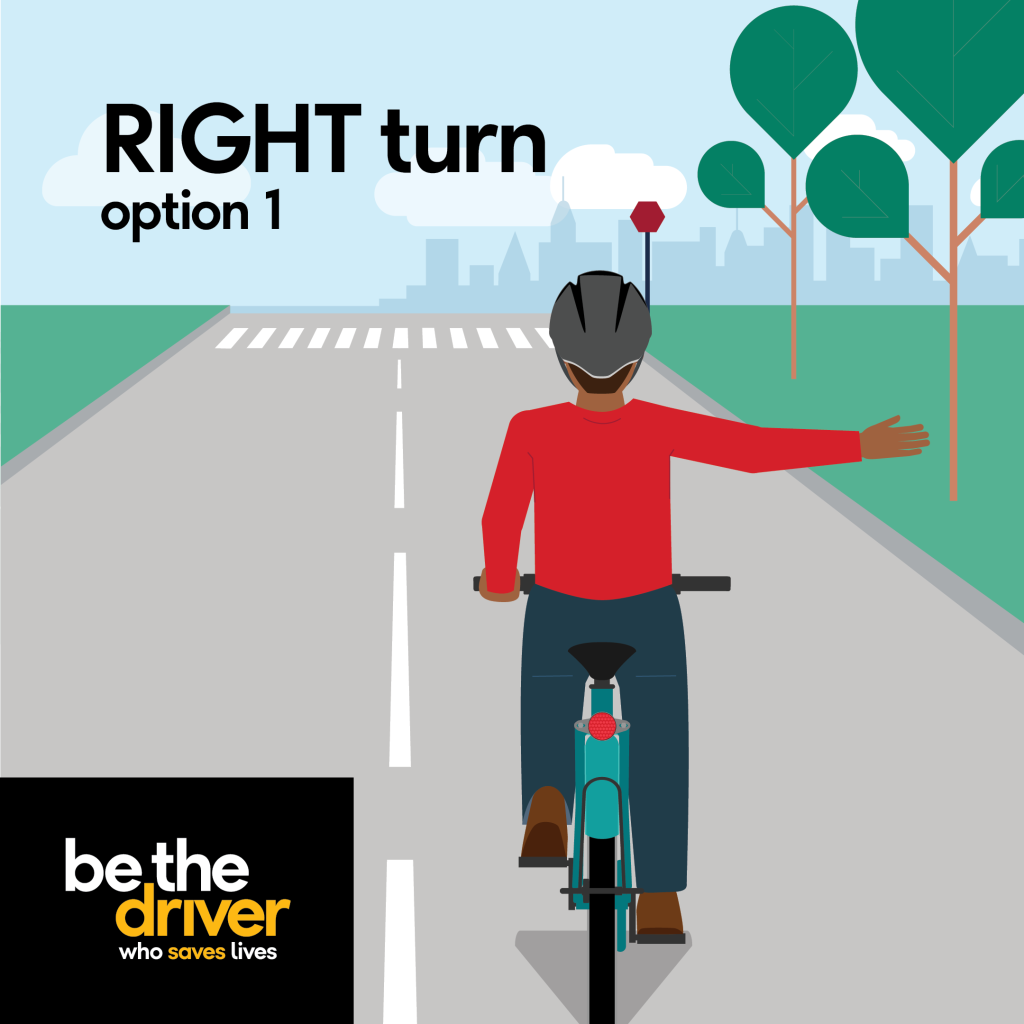 How to Use Bike Hand Signals - Zero Deaths Maryland & Vision Zero ...